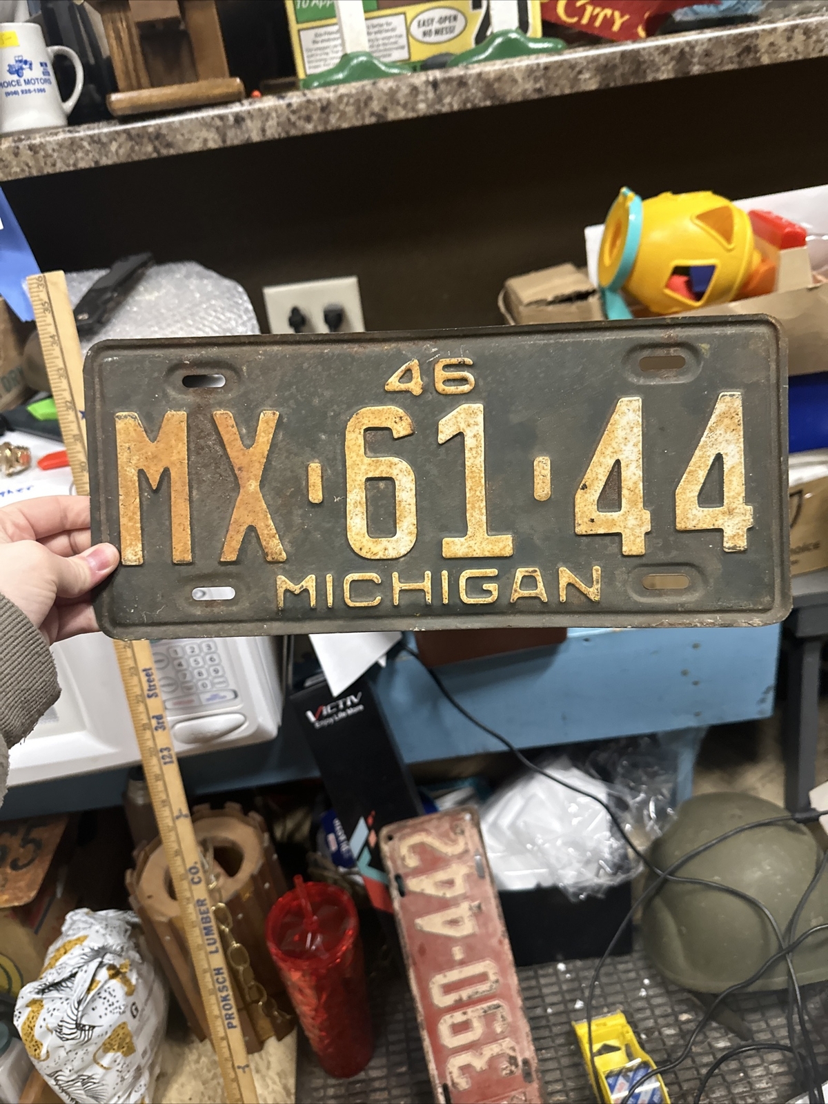 1946 Michigan License Plate MX-61-44 | eBay
