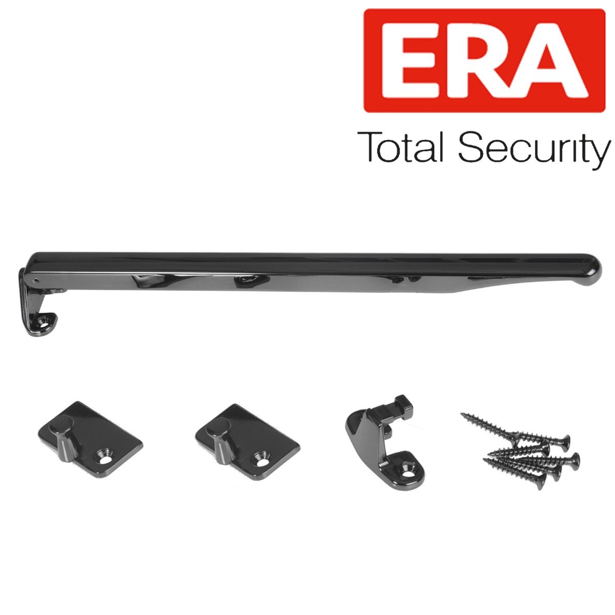 ERA BLACK GLOSS CRAFTSMAN WINDOW STAY Handle Arm Casement Fastener ...