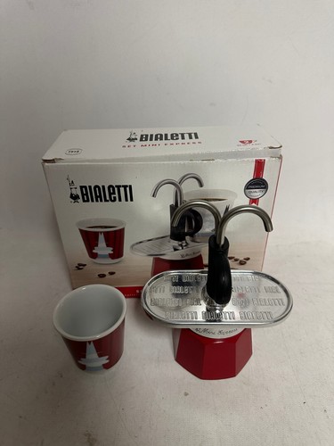 Bialetti Mini Express: Moka Set - Coffee Maker 2-Cup + 1 shot glass ...