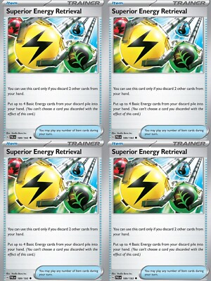 x4 Superior Energy Retrieval - 189/193 - Uncommon Paldea Evolved ...