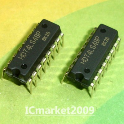 5 PCS HD74LS48P DIP-16 74LS48 Octal D-type Transparent Latches Chip IC ...