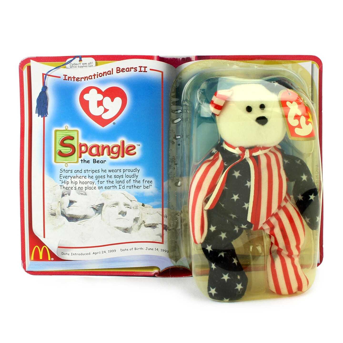 McDonalds-Ty Teenie Beanie Babies 2000 / Spangle the Bear International ...