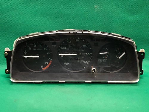 92-95 HONDA CIVIC EG EX INSTRUMENT OEM 7.2K RED TACH GAUGE CLUSTER ...