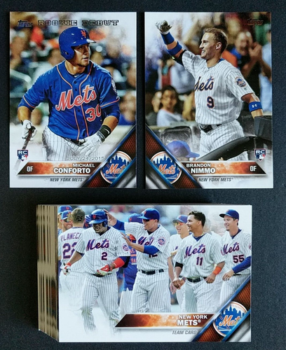 2016 Topps NEW YORK METS ~ 36 Card Team Set ~ Series 1 & 2 with Update ...