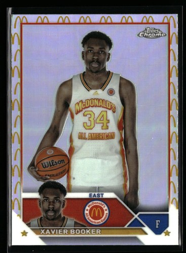 Xavier Booker 2023 Topps Chrome McDonald's All American #49 Logo ...