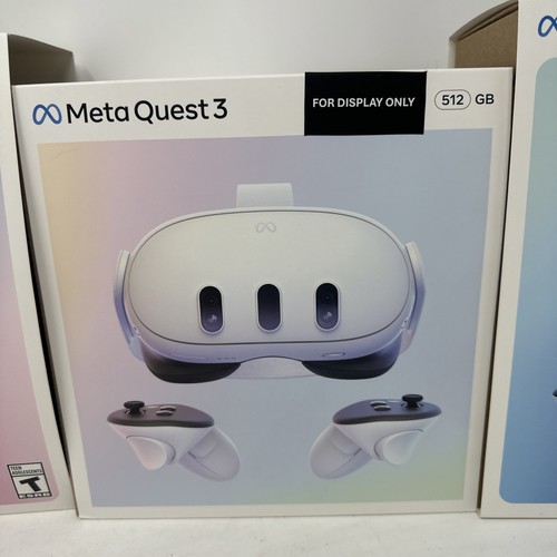 Lot of 3 Meta Quest 3S 128gb 256gb Meta Quest 3 512gb For Display Only ...