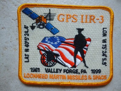 Patch NASA Lockheed Martin Missile & Space GPS II R-3 Valley Forge 1999 ...