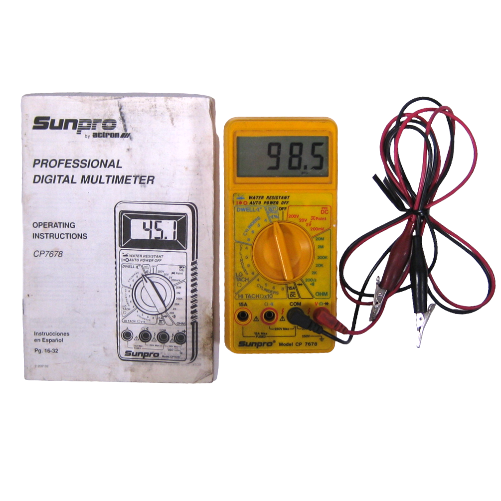 SUNPRO CP7678 Digital Multimeter & Automotive Tester for sale online | eBay