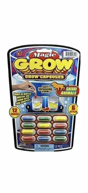 MAGIC GROW Capsules 12 Bug Buddies, Watch it form to a bug New Sealed ...