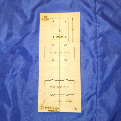Guitar Body Pickup Route Template Jazzmaster Pickups JM | eBay