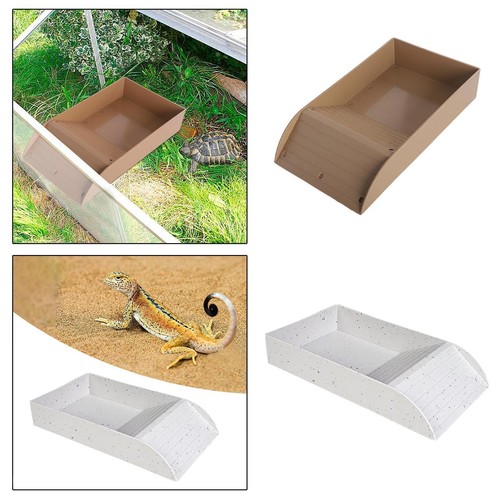 Reptile Bathing Pool Decorations Extra Large with Ramp Tortoise Water ...