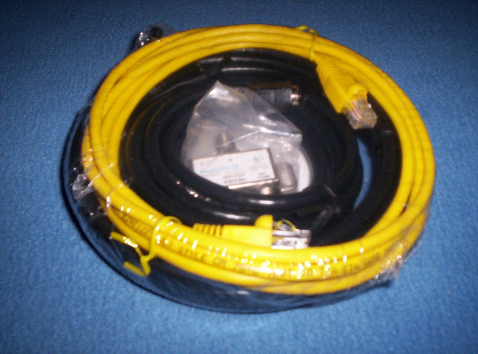 12ft Coax Jumper, 6ft Coax Jumper, 7ft CAT5E Ethernet Jumper and 2-way ...