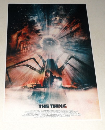 The Thing 1982 John Carpenter Alternate USA Poster Promo 19"x13" Kurt ...
