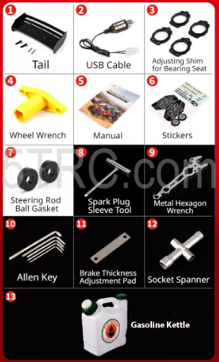 Rovan A5 Blue 32cc Gasoline 1/5 Scale Ready To Run Radio Control ...