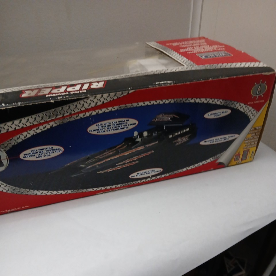 TESTED Nikko Wave Ripper RC Speed Racing Race Boat 19203 Remote Contol ...
