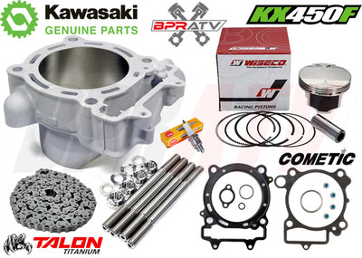 2008 KX450F KX 450F 96mm OEM Cylinder Wiseco Piston Cometic Top End ...