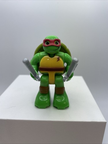 2015 TMNT Mega Bloks Half-Shell Heroes RAPH Raphael Mini Figure Turtle ...