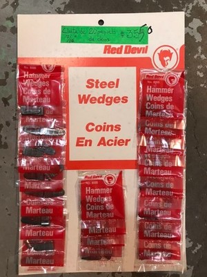 vintage USA RED DEVIL Grady 20 pack-2 wedges for hammer handles ball ...