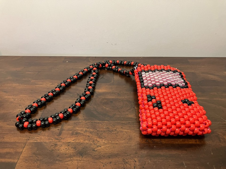 Red / Black Kandi Custom Phone Bag 4" x 6.25" in size | eBay