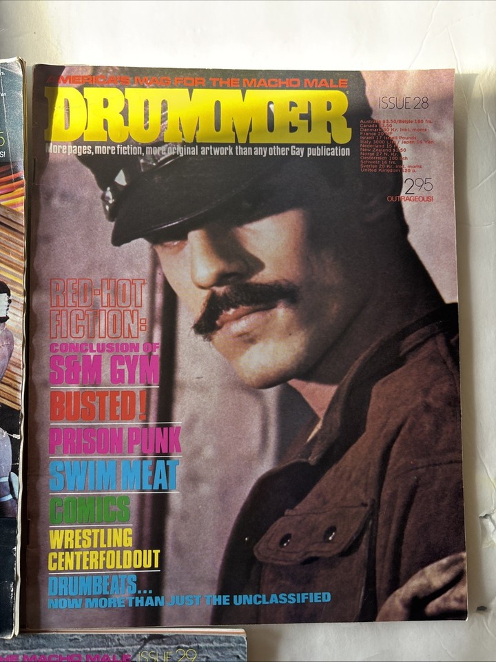 Vintage Lot of 3 DRUMMER Magazine 1978 1979 Gay Leather Bear #27 28 29 ...