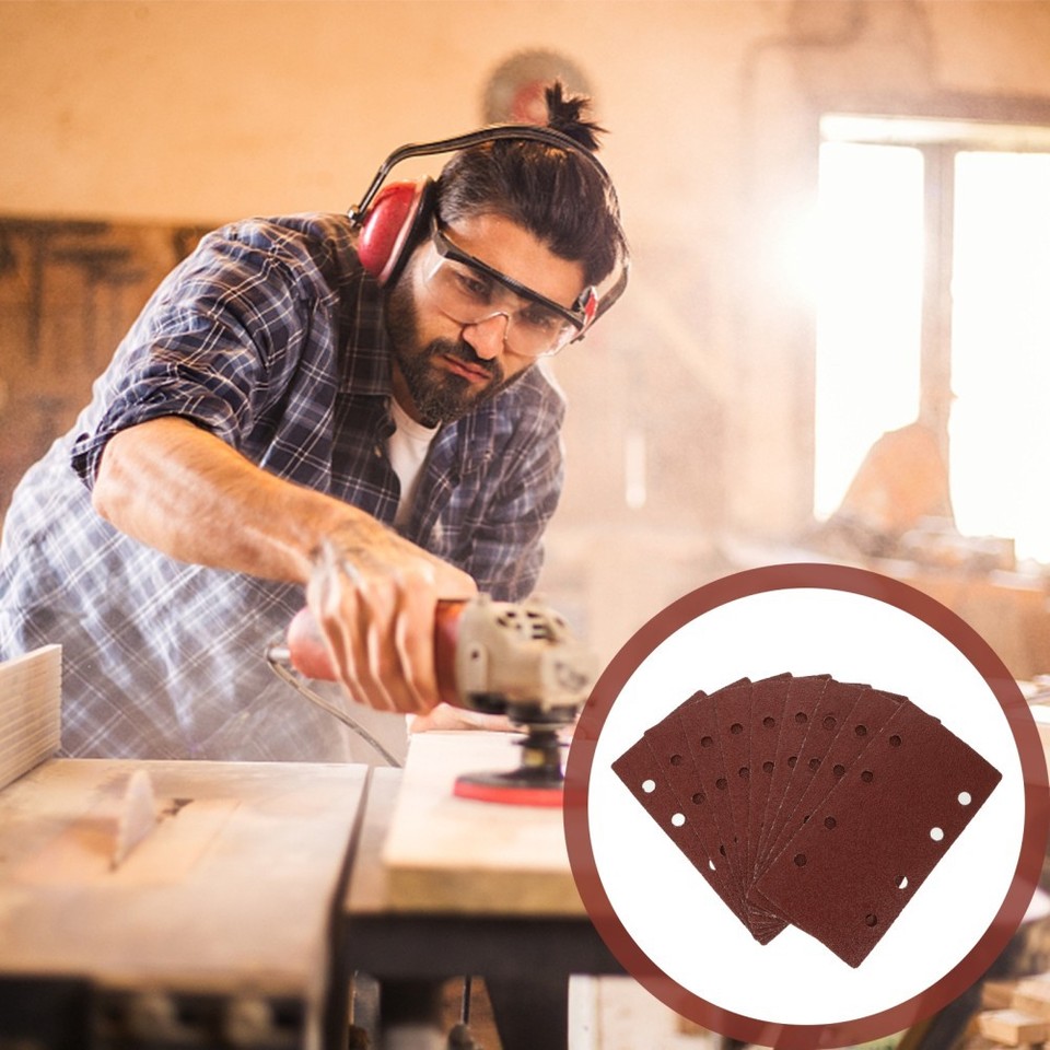 2 Count Sand Paper Sheet Grinder Sanding Pad Red Dry Grit Sandpaper ...