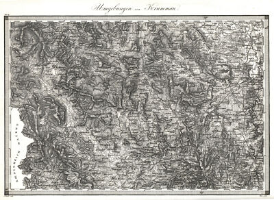 Czechia Budweis Krummau Original Copperplate Map 1813 | eBay UK