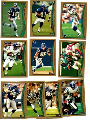 1998 Topps Football SAN DIEGO CHARGERS Complete Team Set - SET BREAK ...