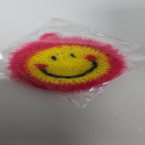 korea 100% Handmade Dish Scrubber (Smile, Flower) Design Dish Scrubbies ...