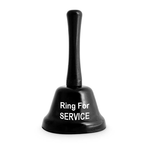 Ring For Service Bell Black Birthday Gift Novelty Funny Gag Bar Man ...