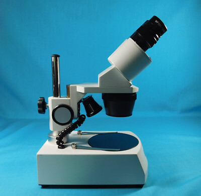 OMAX 20X-40X Cordless Dual LED Lights Binocular Stereo Microscope MODEL ...