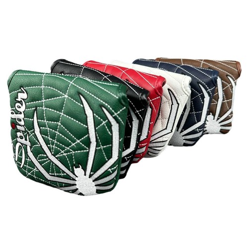 Golf club Headcover Square Mallet Putter Magnetic Closure Green Black ...