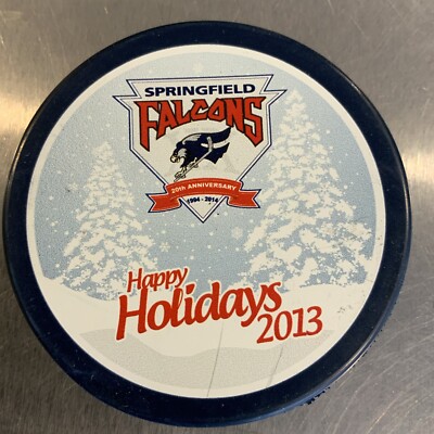 Springfield Falcons AHL 2013 Happy Holidays Blue Hockey Puck | eBay