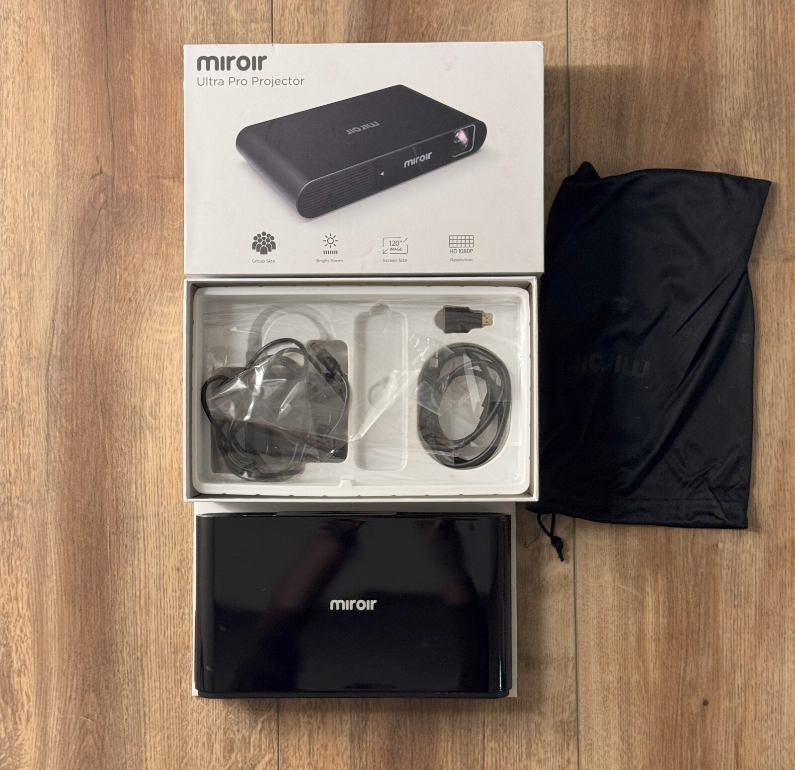 Miroir M631 Ultra Pro Portable 1080p Projector, 700 Lumen, Up To 120 ...