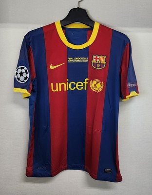 2010-11 Barcelona FC Home S/S No.10 MESSI 2011 UEFA CL Final FCB sz L ...