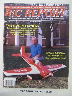R/C Report Magazine September 1997 Bob Gettle's Coca-Coca Chipmunk | eBay