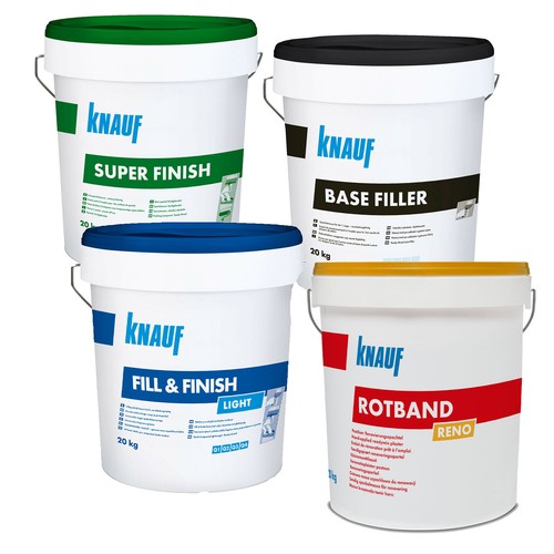 KNAUF Spachtelmasse Fill & Finish/ Super Finish/ Base Filler Rotband ...