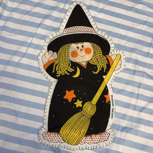 Vtg Stitch Witch Doll Fabric Panel Spring Mills Pattern 7685 Cut & Sew ...
