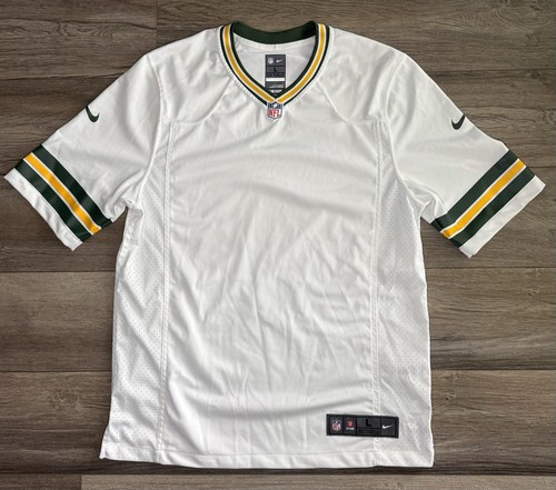 NFL Nike Jersey Green Bay Packers Men L White Blank Empty Football Your ...