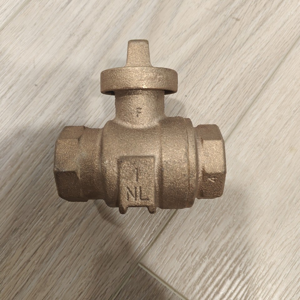 Ford Meter 1” Water Service Brass Ball Valve Curb Stop Locking FIP x ...