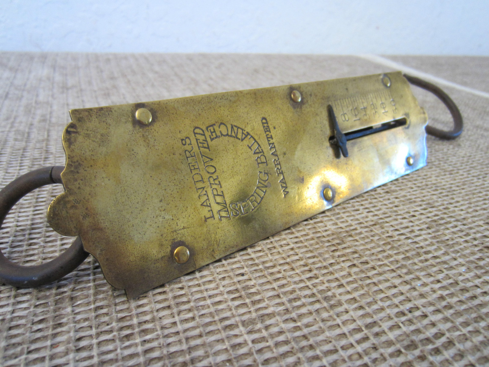 FISHERMAN'S, OLD, SPRING BALANCE 50 LB. SCALE | eBay