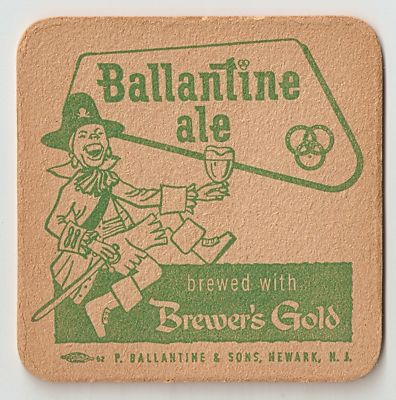 12 Ballantine Ale Brewer's Gold Beer Coasters | eBay