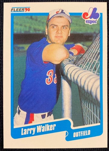 1990 Fleer (HOF) Larry Walker #363 (ROOKIE CARD) (EXPOS) - NEAR MINT Cond | eBay