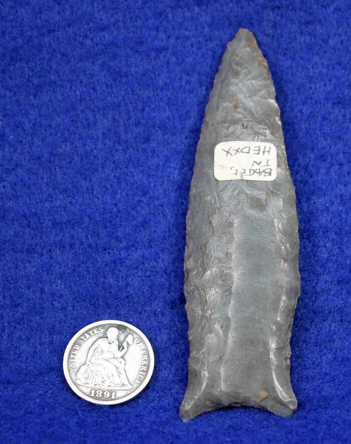 RARE Cumberland Point COA Authentic Prehistoric Arrowhead Native ...