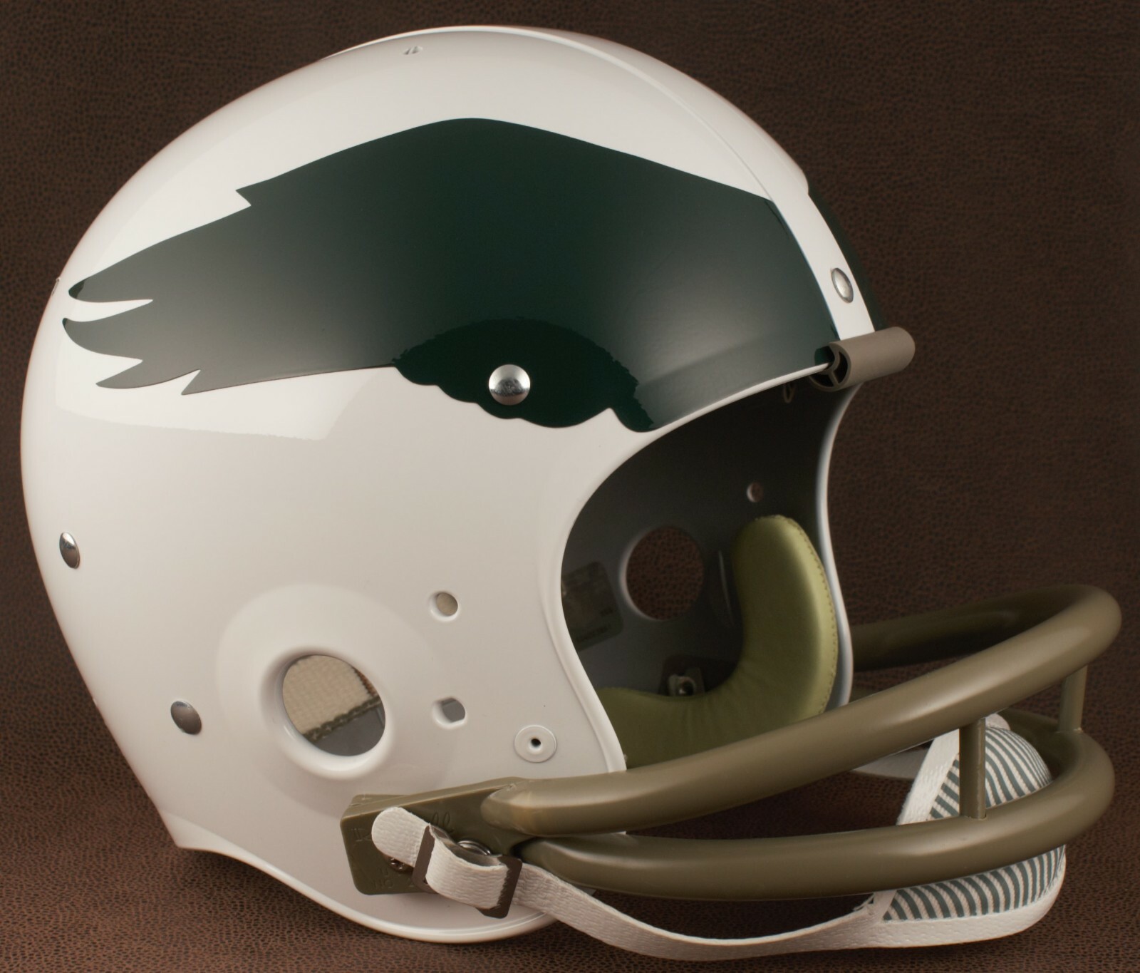 PHILADELPHIA EAGLES 1969-1973 NFL Riddell TK Suspension Football Helmet ...