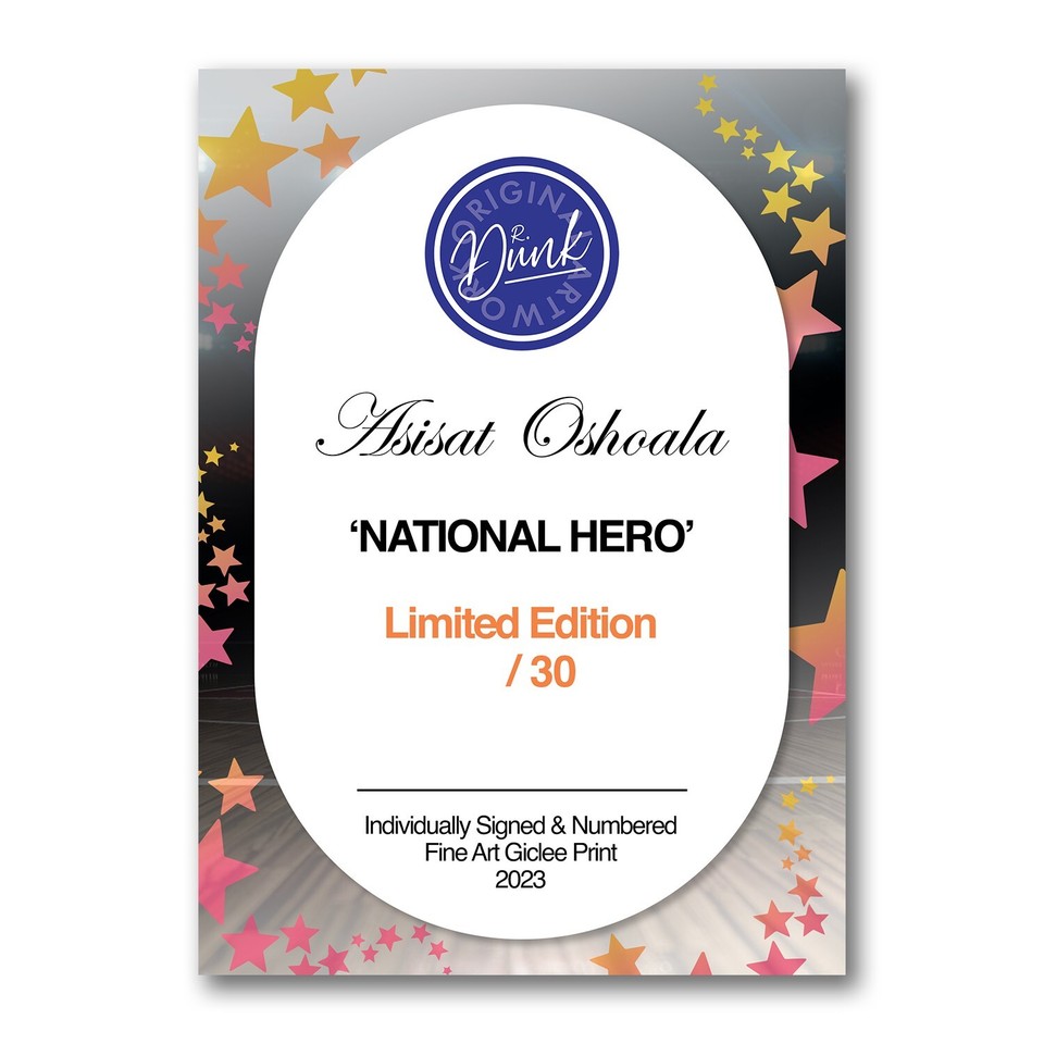 Asisat Oshoala National Hero Sketch Card Limited 01/30 Dr. Dunk Signed ...