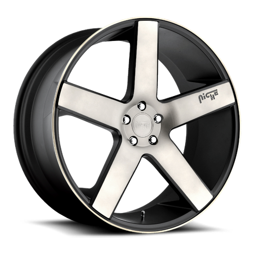 Niche Milan M134 22X10 5X127 Et35 Black Machined Ddt Rims (Set of 4) | eBay