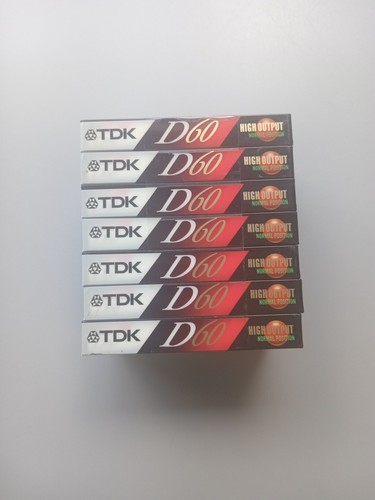 TDK D60 60 Minute Iec1/type1 Cassette Tapes 16 Low Noise High Output ...