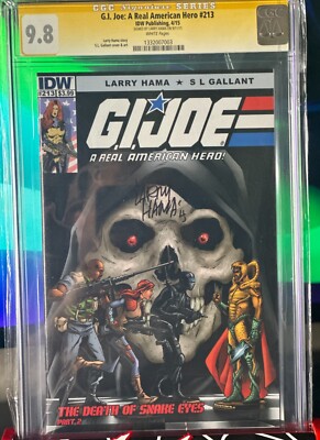 G.I. Joe A Real American Hero #213 CGC 9.8 Signature by Larry Hama 2015 ...