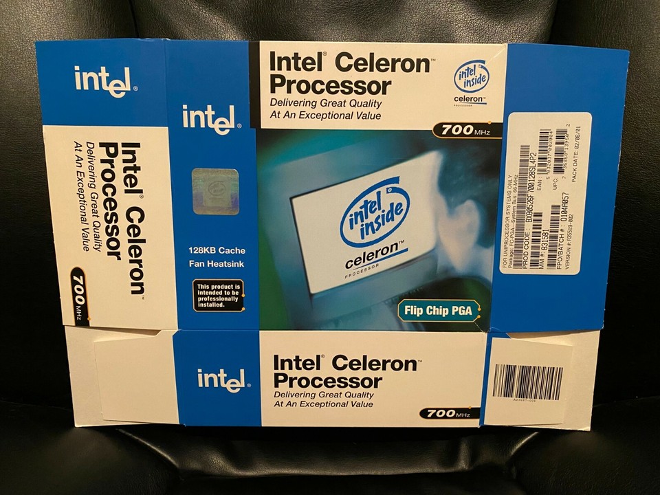 Intel Celeron Processor 700/733/633MHz - EMPTY BOX ONLY | eBay