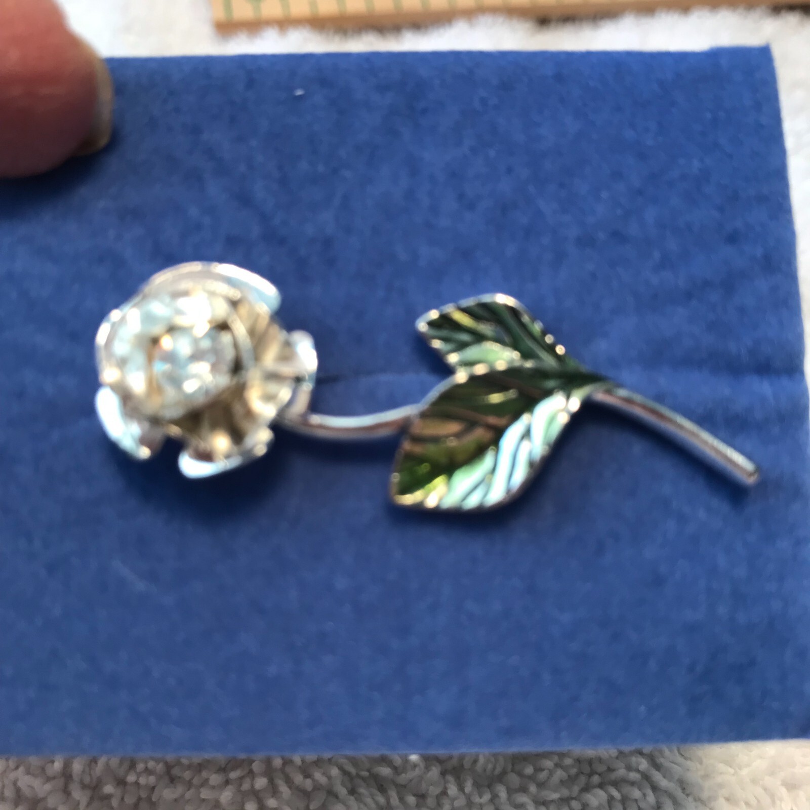 Vintage Avon Birthstone Rose Pin - April / Simulated Diamond | eBay